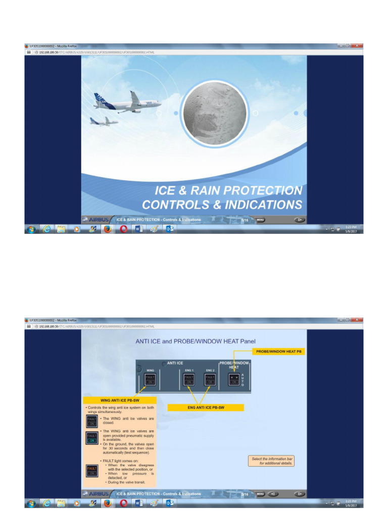 A320 ECAM Indication ATA 30 Ice and Rain Protection | PDF