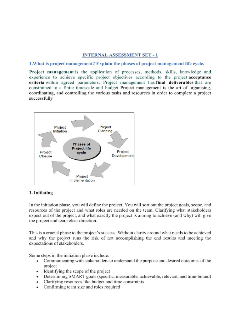 project management final 1 | PDF