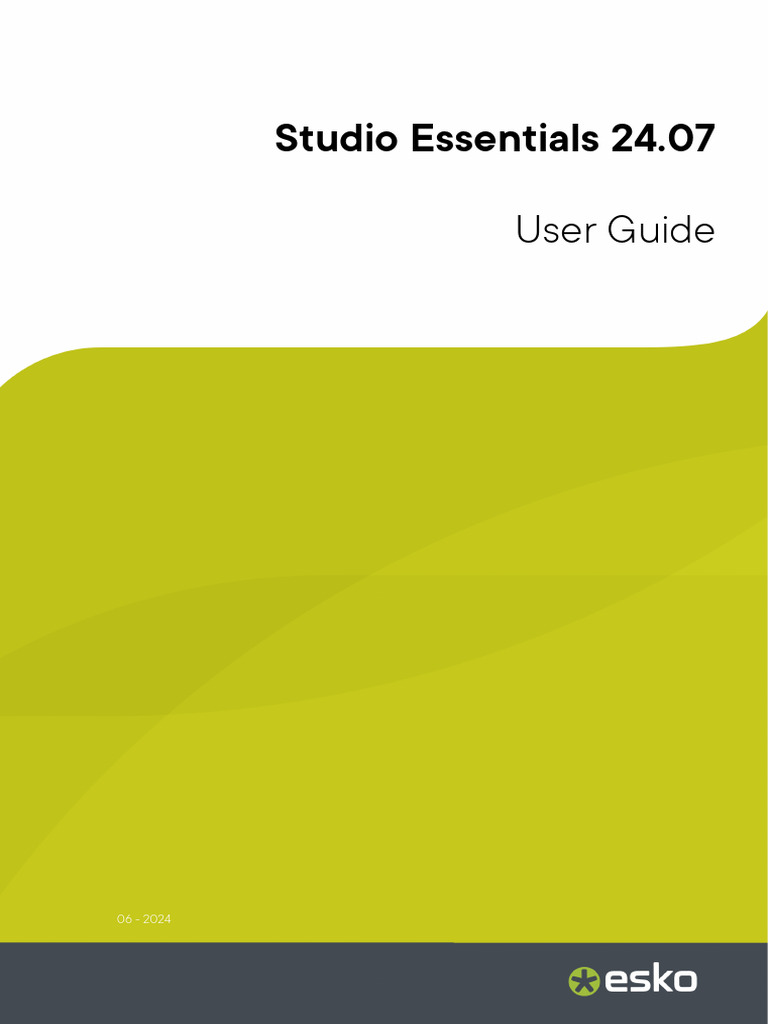 Documentation For Studio Essentials 24.07 | PDF | 3 D Computer Graphics ...