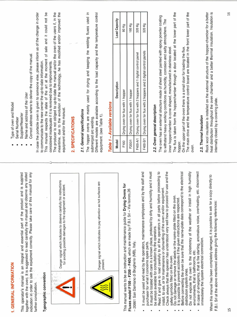 Manual de Utilizare FBI F200 SN24044 | PDF