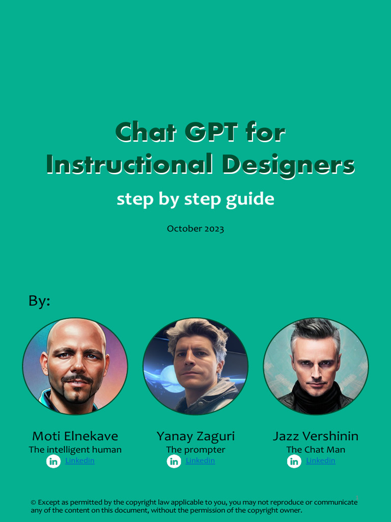 Chat GPT For Instructional Designers | PDF | Instructional Design ...