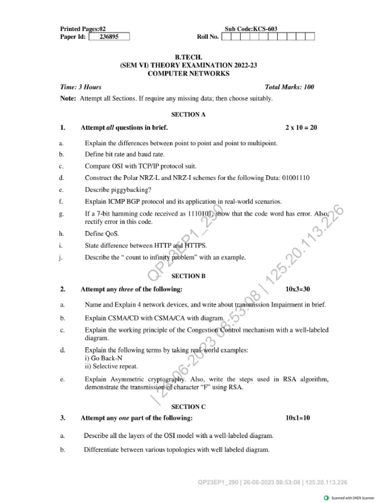 Computer Networks 2 | PDF