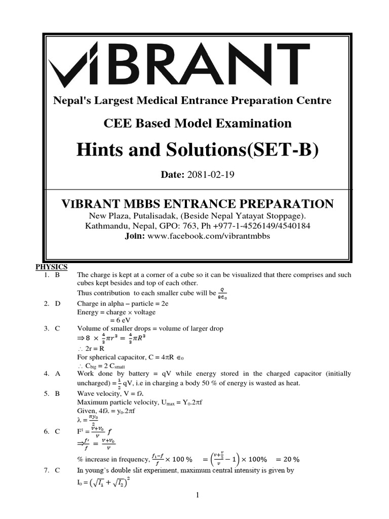 Vibrant Model 1 Solution | PDF | Neutron | Energy Level