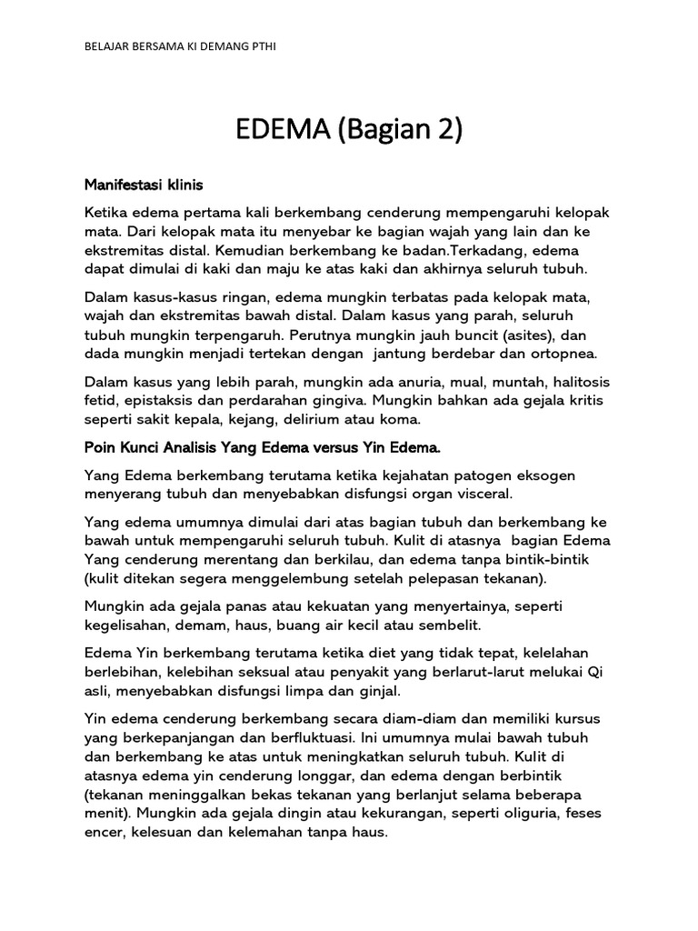 Edema 2 | PDF