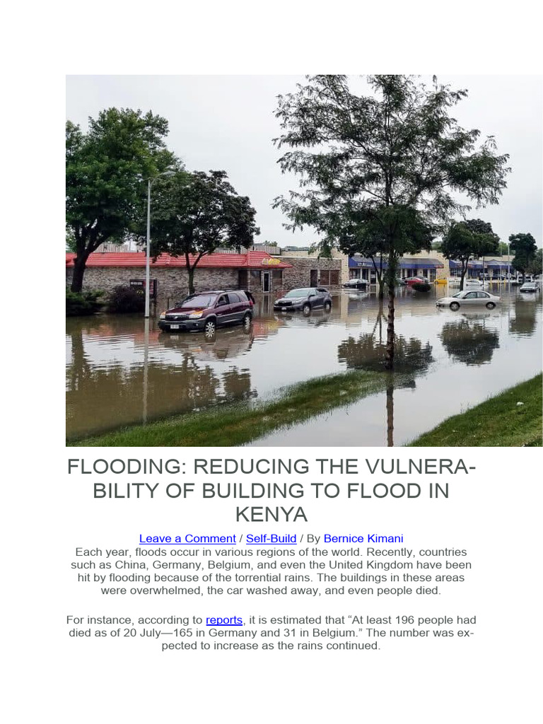 FLOODING IN KENYA_HOUSING | PDF | Flood | Rain