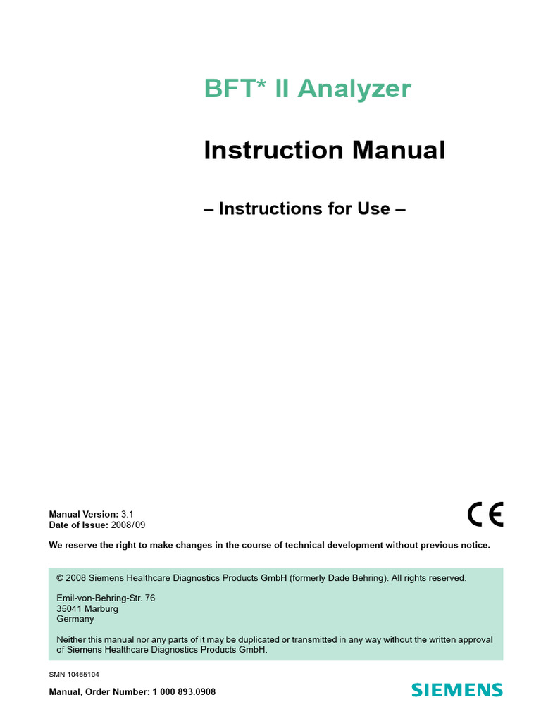 BFT Ii Im 31 en | PDF