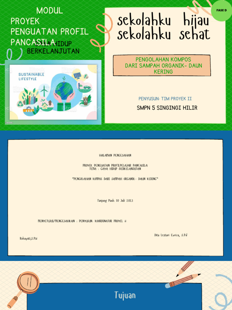 Modul Projek - Pembuatan Pupuk Kompos - Fase D | PDF