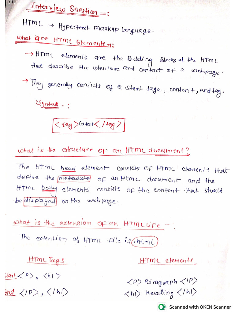 interview prepration sheet | PDF