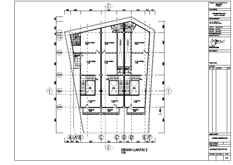 Denah Town House | PDF