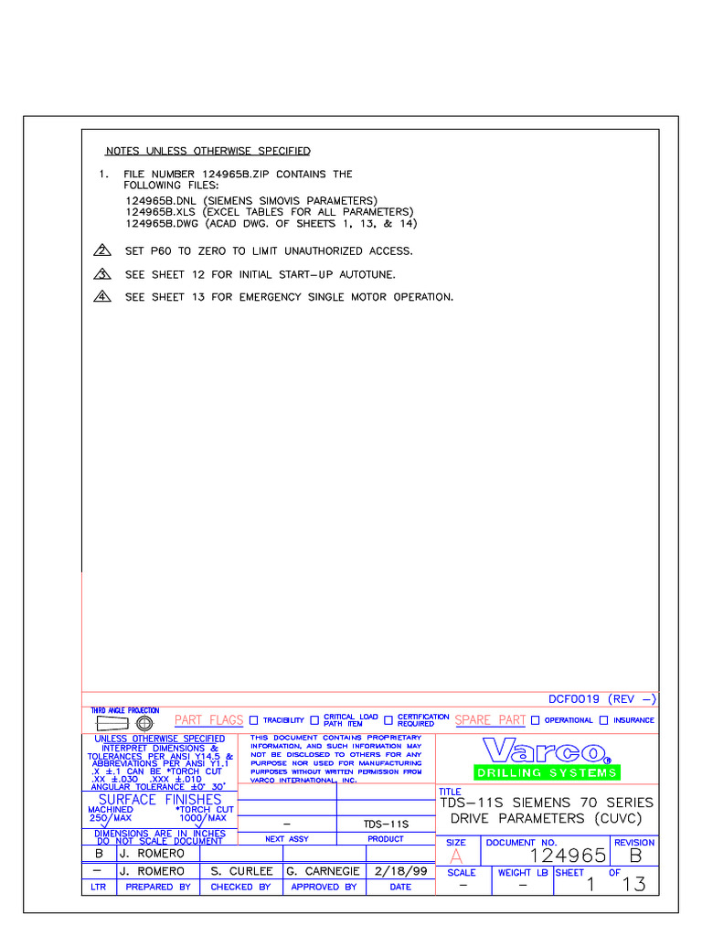 TDS-11 Parameters | PDF | Electric Motor | Parameter (Computer Programming)