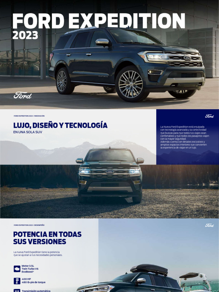 2023 - Ficha Técnica - Ford Expedition | Descargar gratis PDF | Tracción en las cuatro ruedas ...