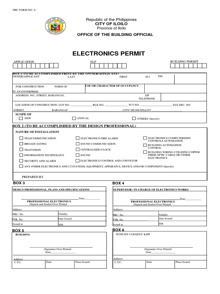 Electronics Permit | PDF | Electronics | Telecommunications
