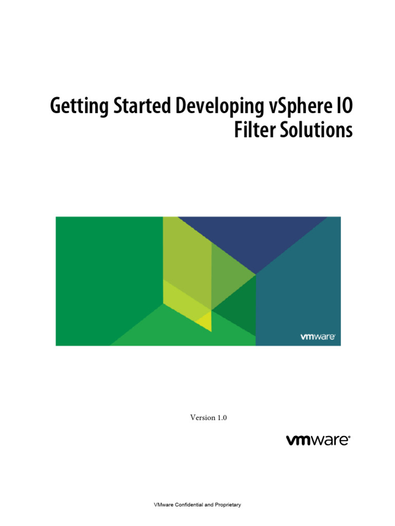 Getting Started Developing Vsphere IO Filter Solutions | PDF | Virtual Machine | Kernel ...