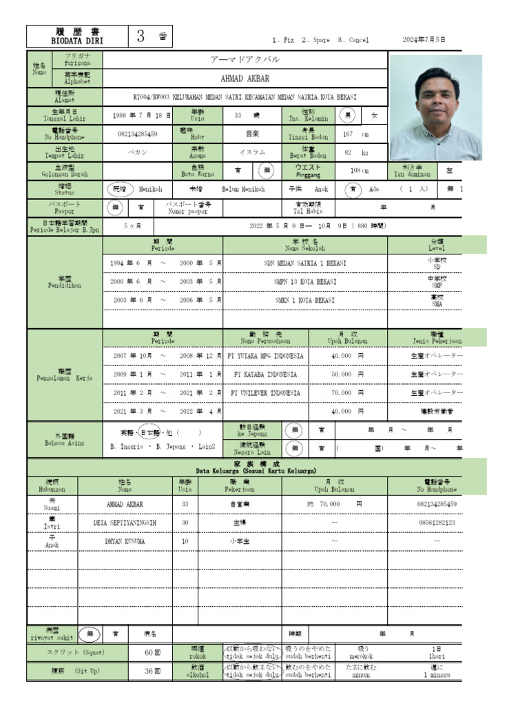 CV Ahmad Akbar New | PDF