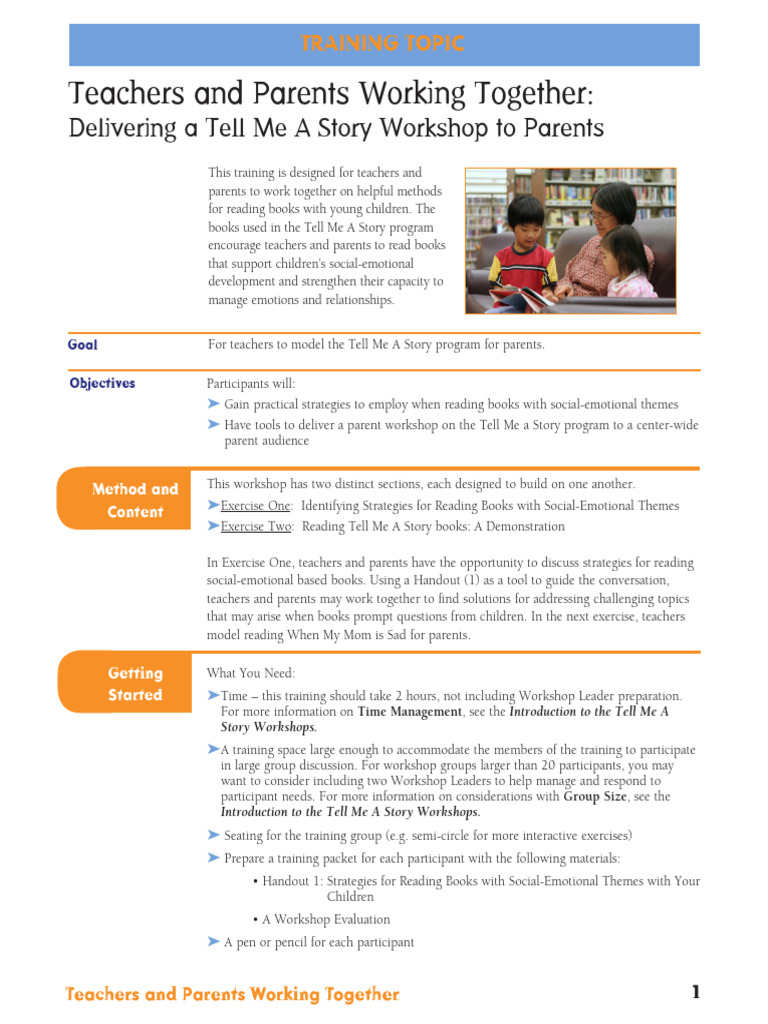 Collaborative Reading Workshop for Parents | PDF | Teachers | Feeling