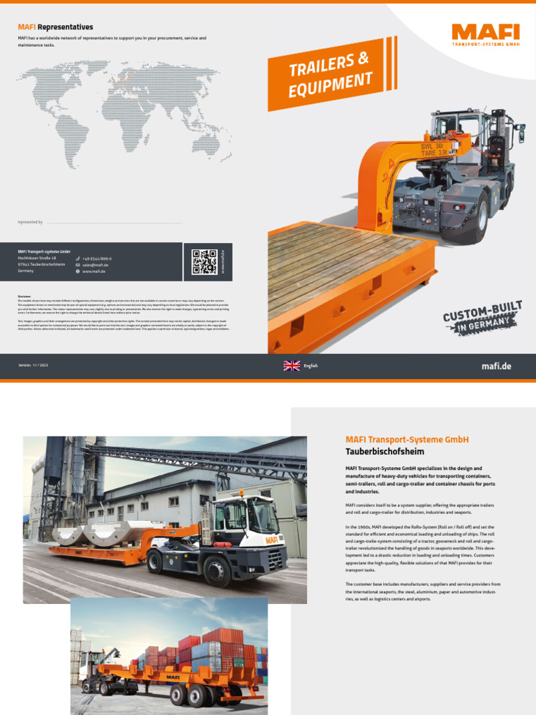 Mafi Trailers Equipment English | PDF | Trailer (Vehicle) | Vehicles