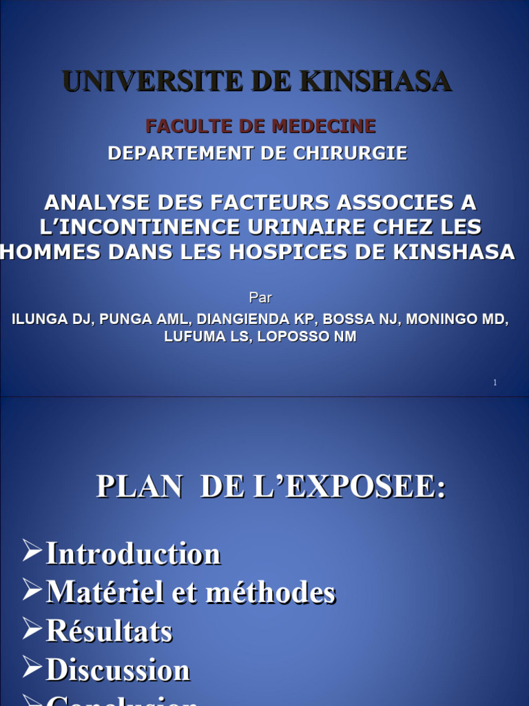 9.DR Ilunga | PDF | Médecine clinique | Médecine