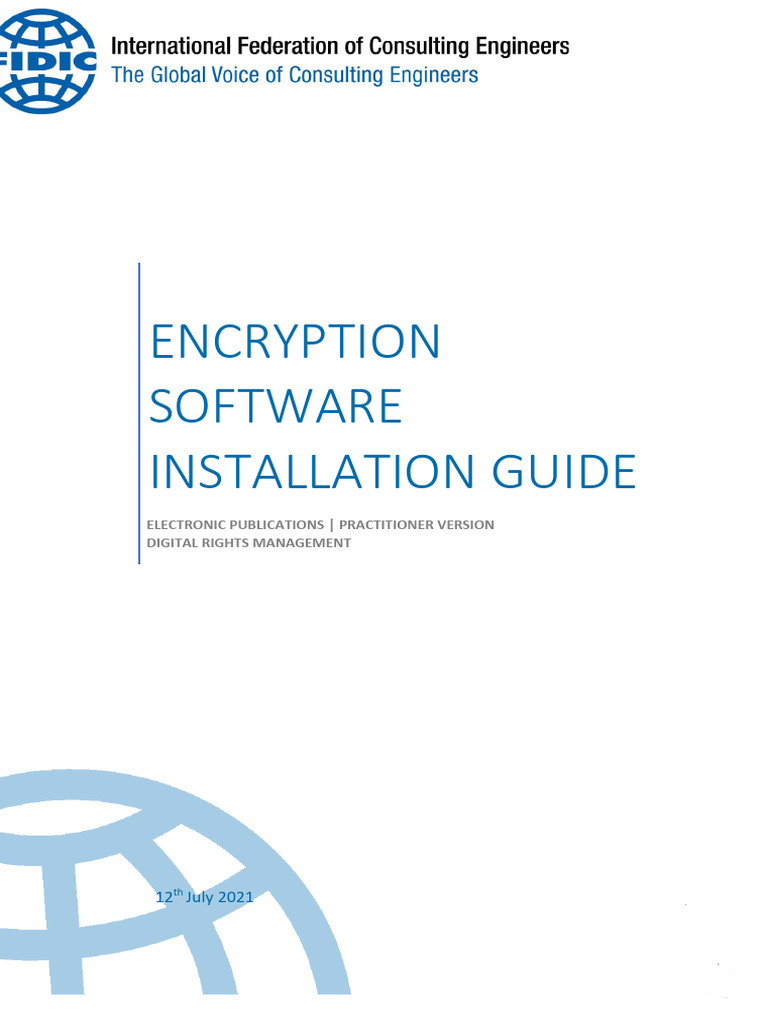 FIDIC Encryption Software Installation Guide | PDF | Installation ...