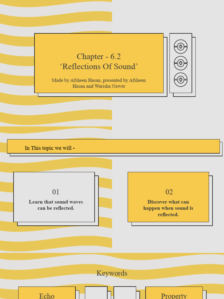 Chapter - 6.2 Reflections of Sound' | PDF | Reflection (Physics) | Sound