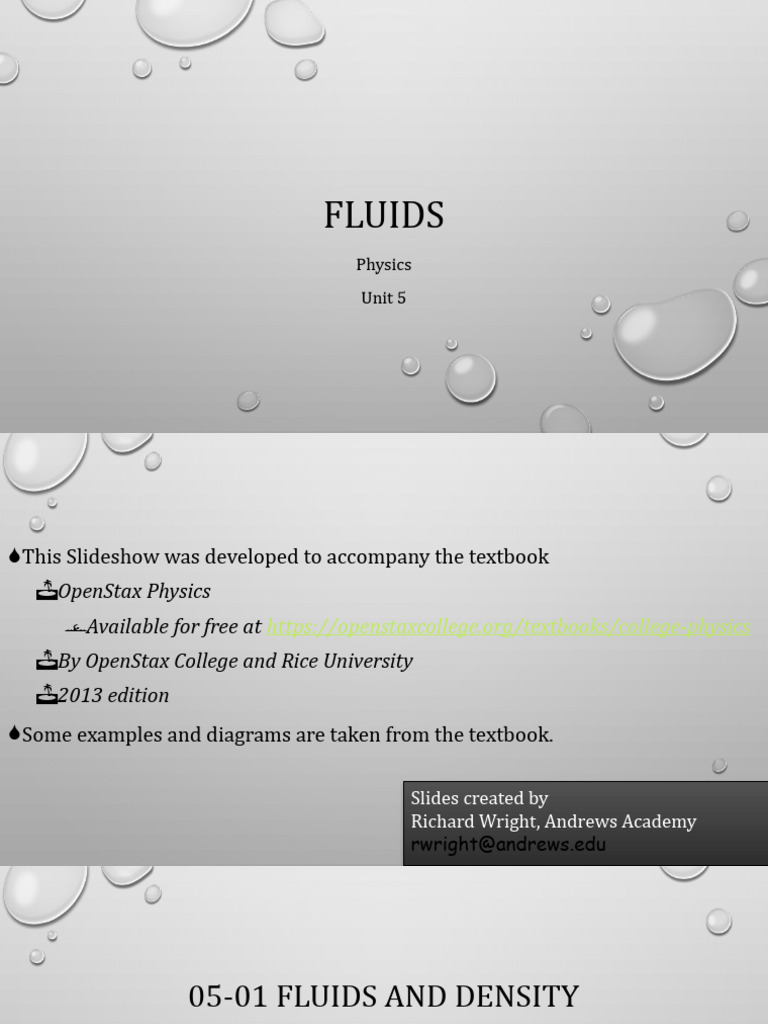 Understanding Fluids and Density Concepts | PDF | Buoyancy | Pressure