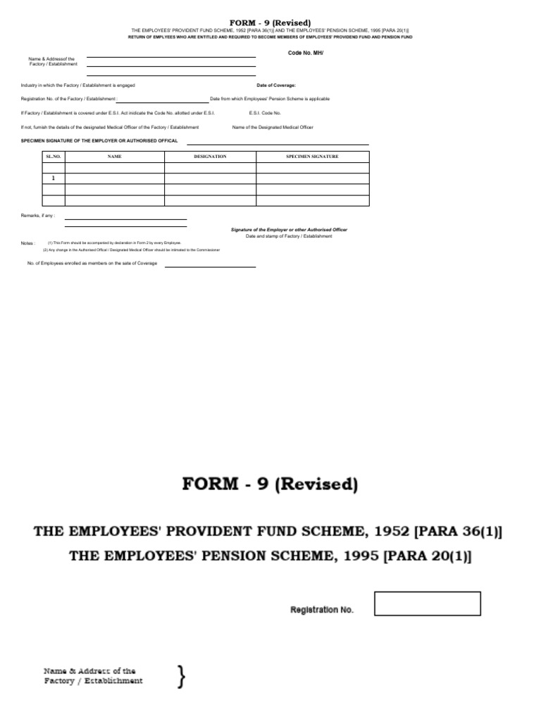 Form-9 | PDF | Business | Social Security