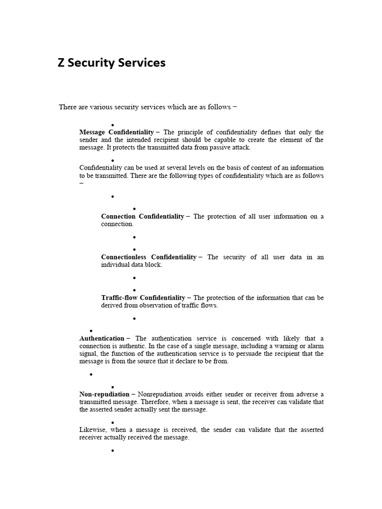 Security Services | PDF | Information Security | Information