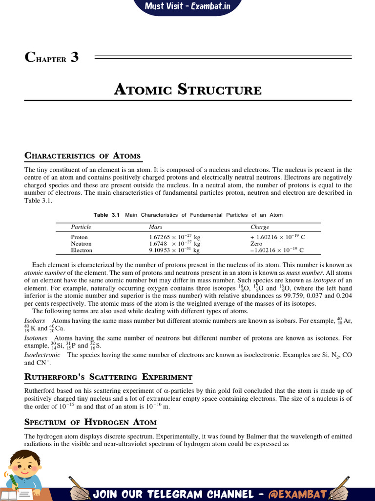 Atomic Structure | PDF | Atoms | Atomic Orbital