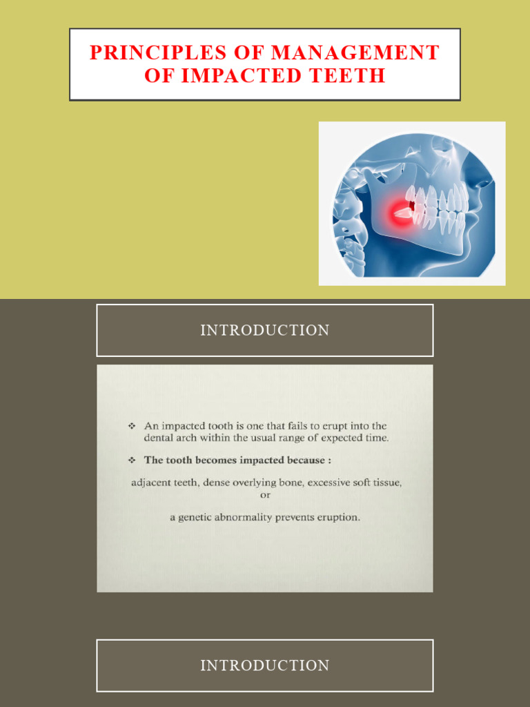 Impacted Teeth | PDF | Human Tooth | Mouth