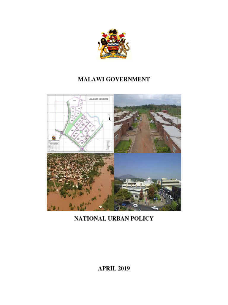 Malawi National Urban Policy 2019 | PDF | Climate Resilience | Urbanization