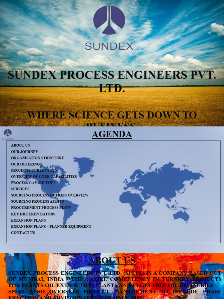 01.04.2023 Sundex India Sourcing Company Corporate Presentation V3 ...