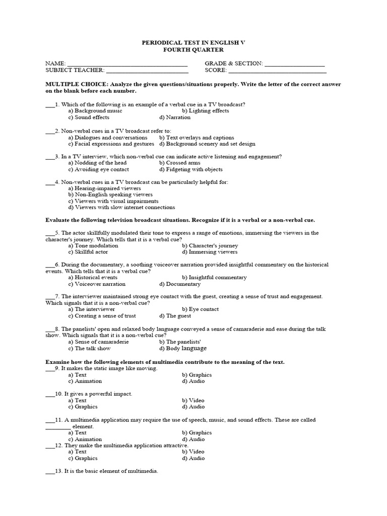 4th - QTR - PT in ENGLISH V | PDF | Climate Change Mitigation ...