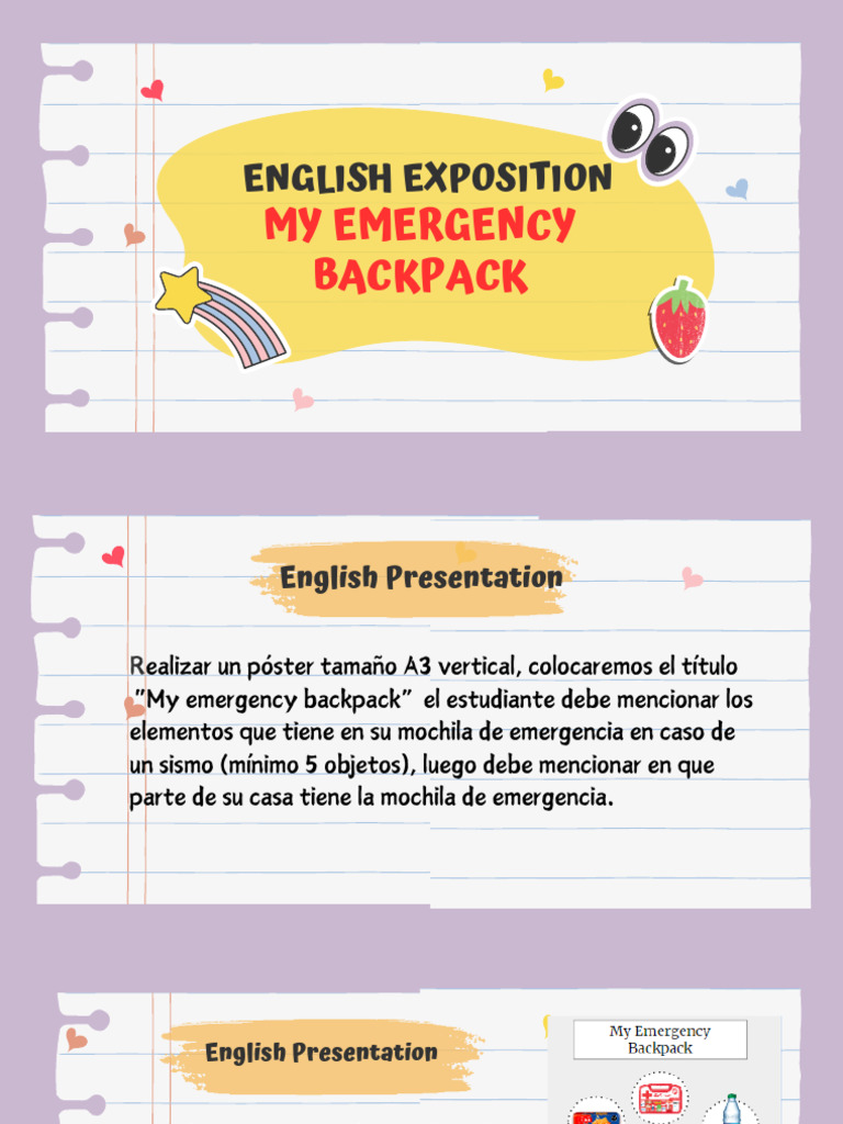 Mochila de Emergencia: Contenido y Ubicación | PDF