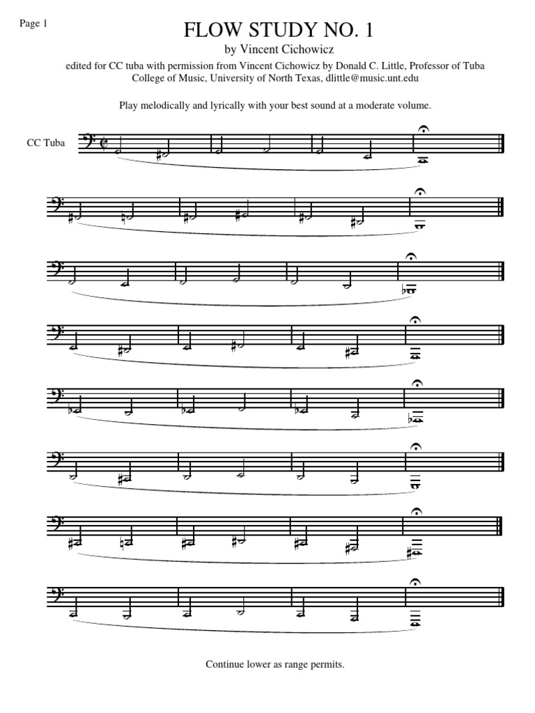 Sonido Tuba VC - Flow - Study1 - CC | PDF