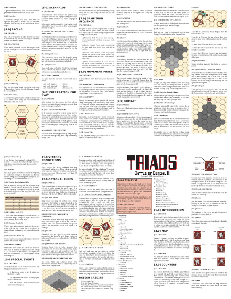 Triads Rules 1.4 | PDF | Military