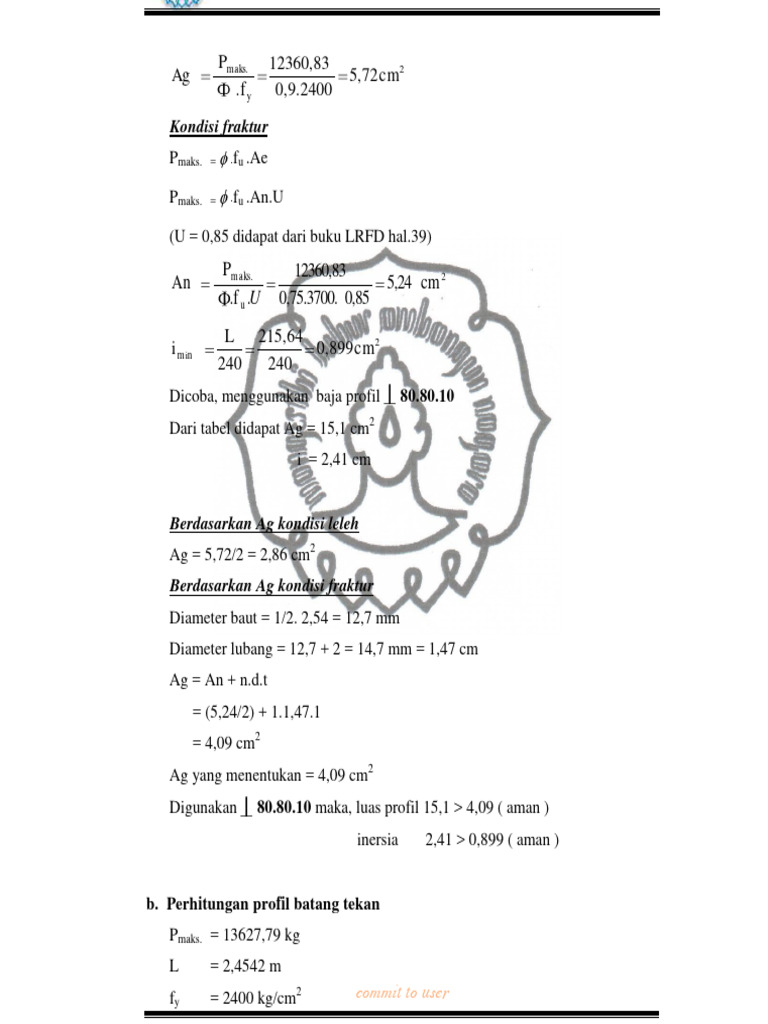 Perencanaan Struktur Dan Rencana Anggaran Biaya Rab Gedung Swalayan 2 Lantai (1) - 91-266 | PDF ...