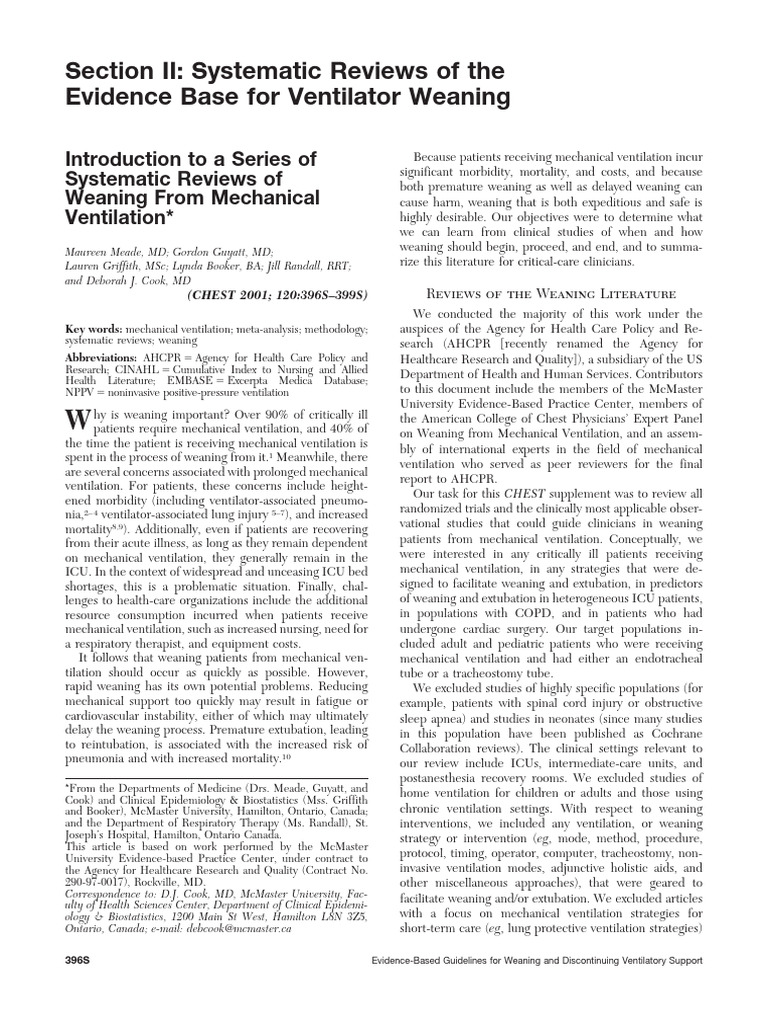 Introduction To A Series of Systematic Reviews of | PDF | Systematic ...