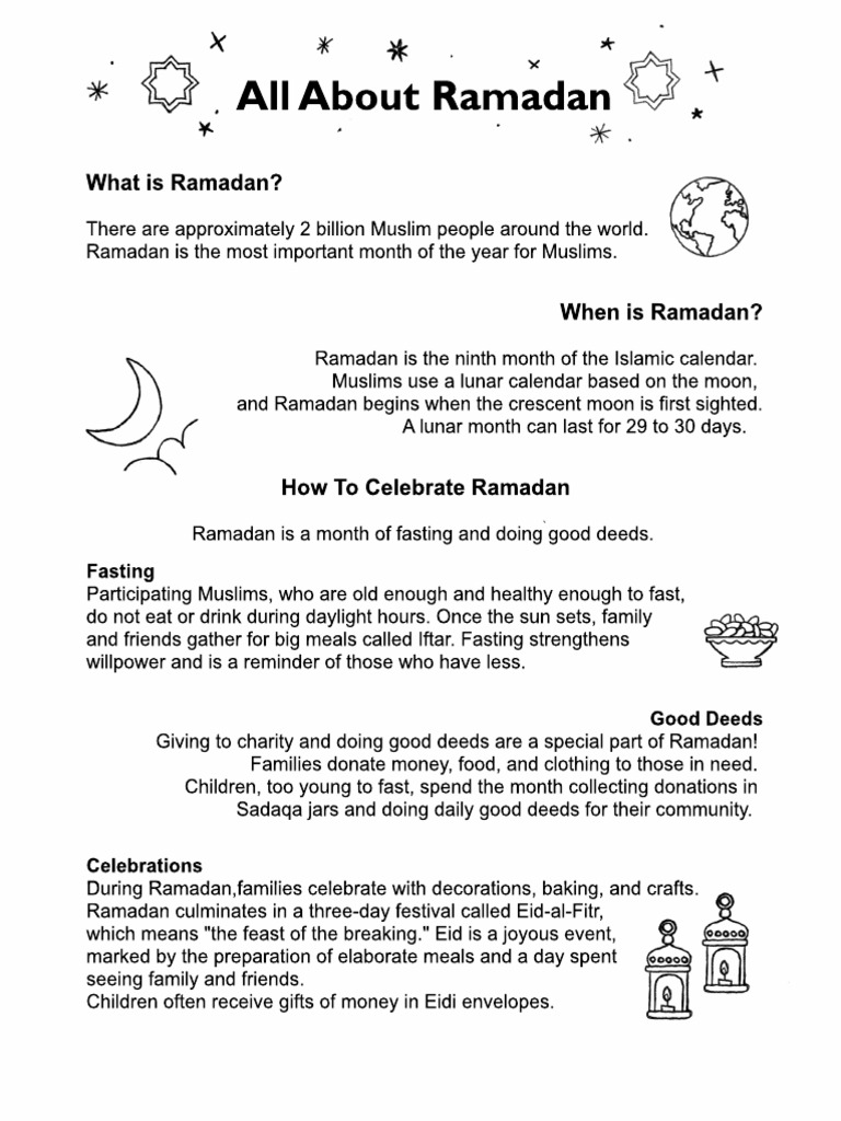 Ramadan Info Sheet | PDF | Islamic Branches | Sharia