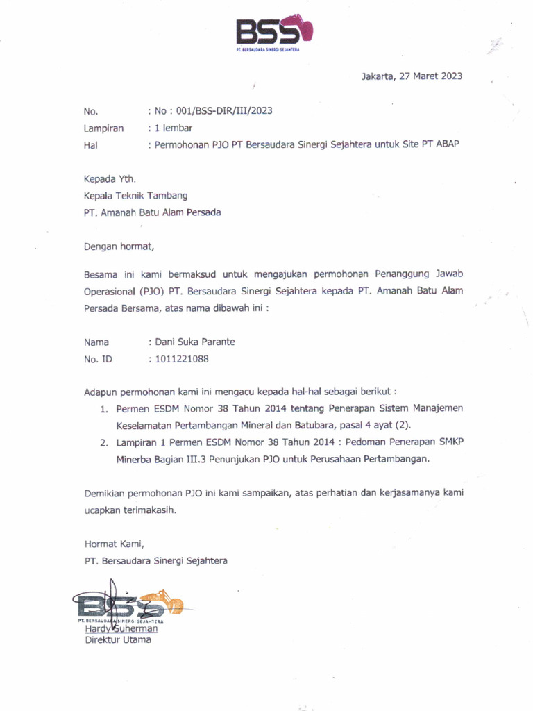 SK Iujp B Pt. BSS Pt. Abap | PDF