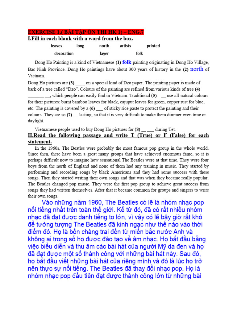 EXERCISE-1.ENG.7 | PDF