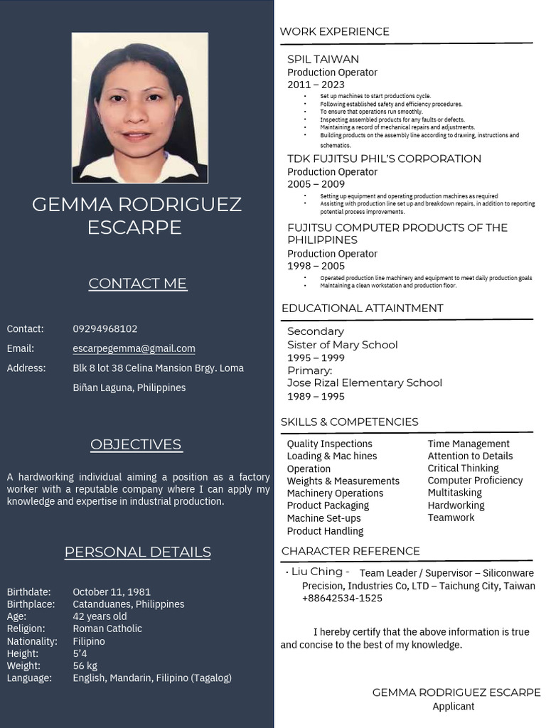 Gemma Rodriguez Escarpe Resume PDF | PDF | Computing | Engineering