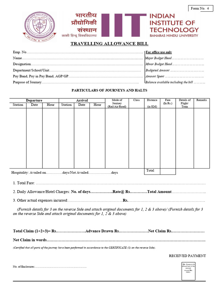 Form No. 4 | PDF