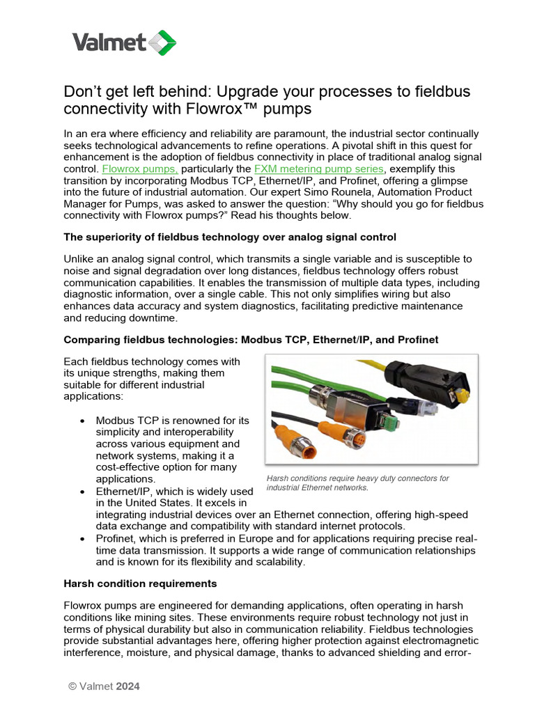 Valmet BenefitsFieldbusConnectivity WhitePaper | PDF | Ethernet | Computer Network