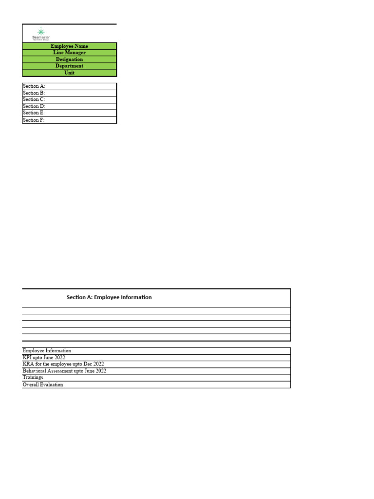 Pa Form SMM | PDF | Evaluation | Performance Appraisal