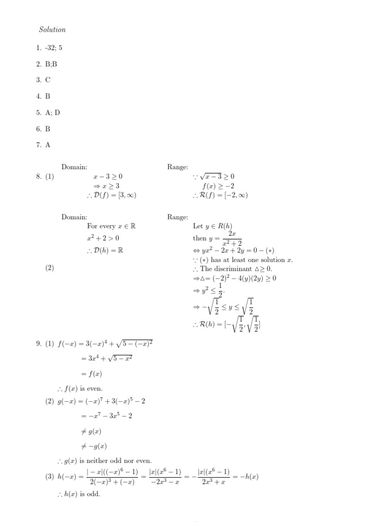 Inclass Exercises 1 Sol | PDF