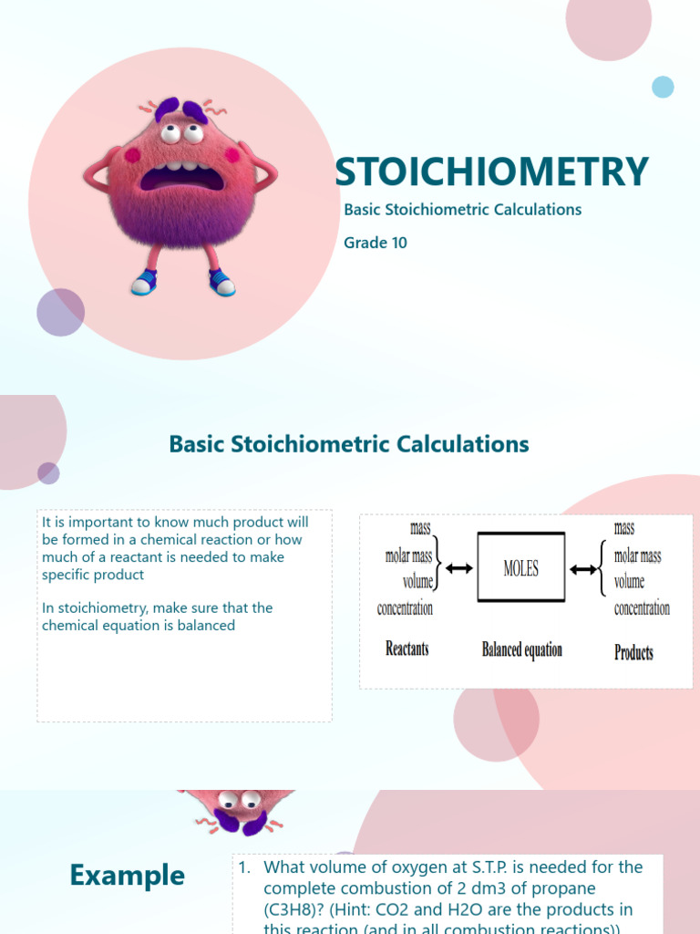 STOICHIOMETRY Basic Stoichiometric Calculations | PDF | Stoichiometry | Chemistry
