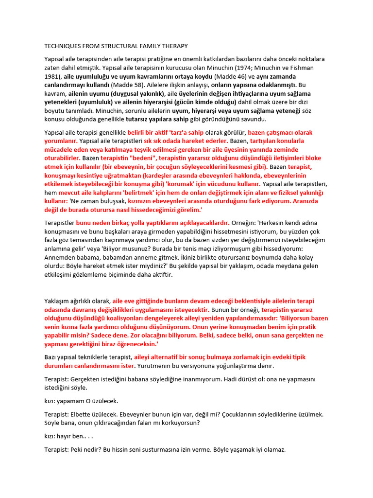 100 key points in family therapy and techniques | PDF