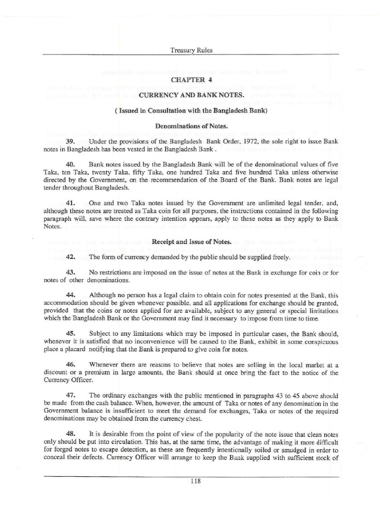 Bangladesh Note Issuance | PDF