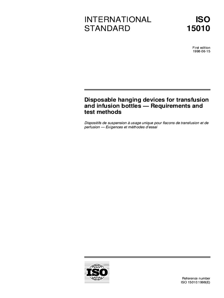 ISO 15010-1998 | PDF | International Organization For Standardization ...