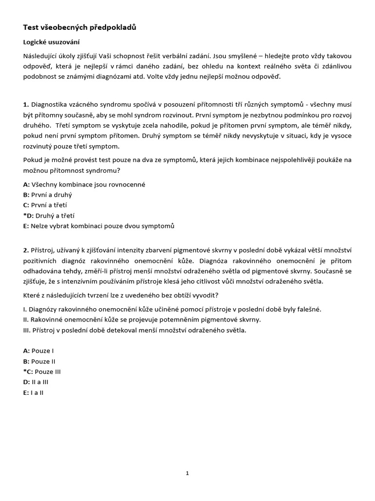 Na Web-Test Vseobecnych Predpokladu 0 | PDF