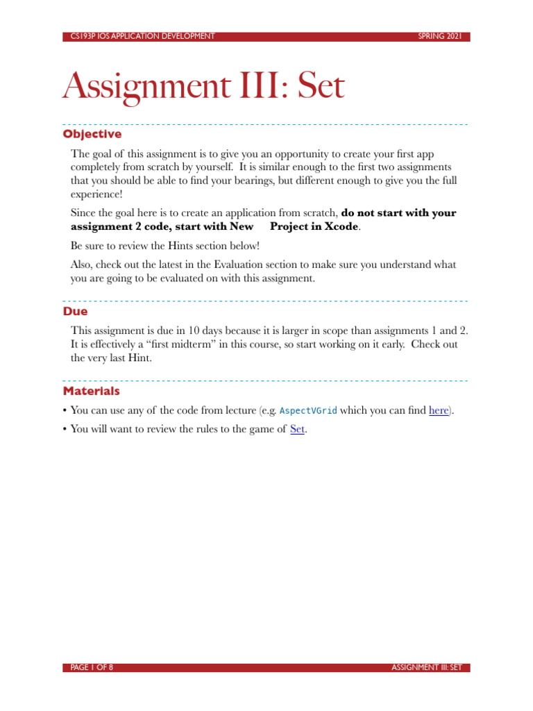 assignment_3_0 | PDF | Ios | Swift (Programming Language)